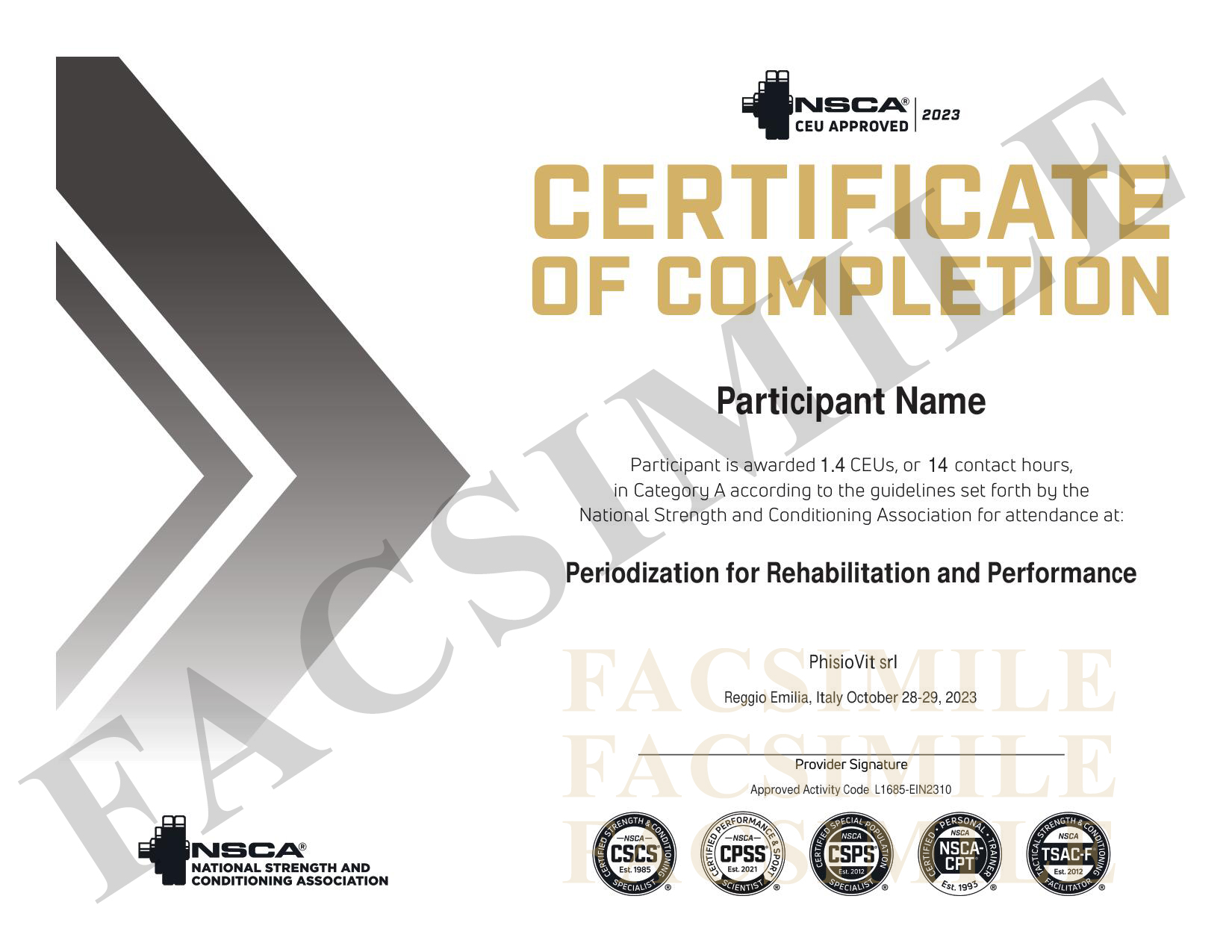 Questo corso è approvato e riconosciuto da ASI – CONI con diploma e ...